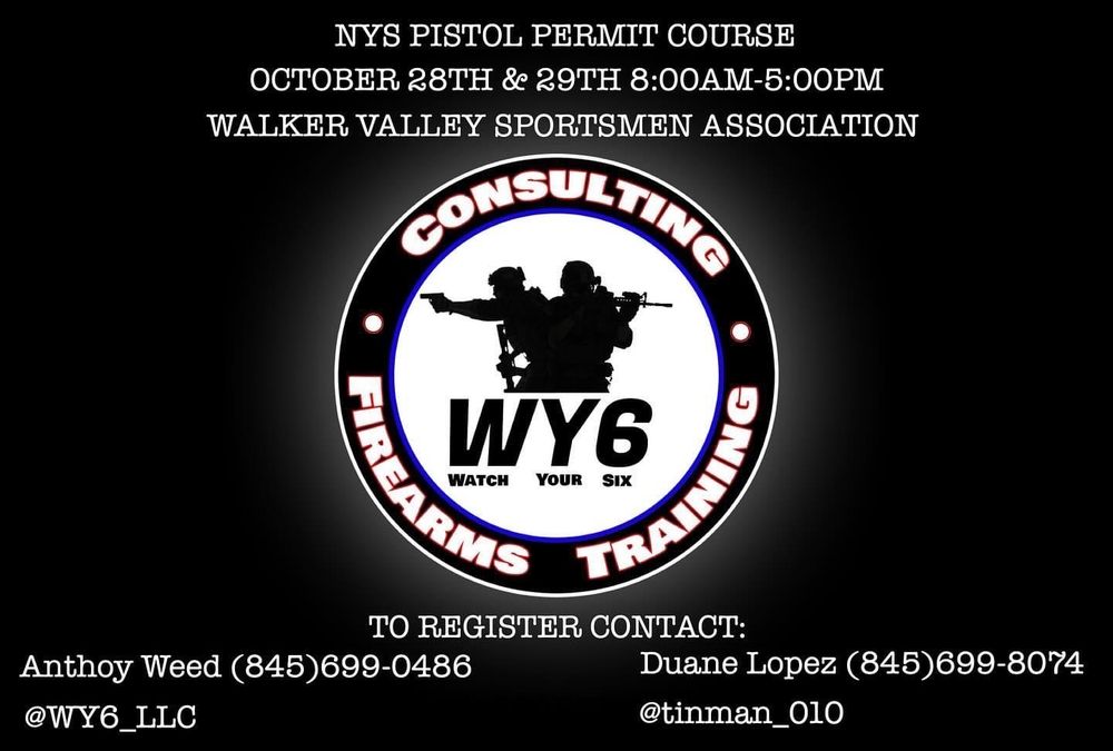 WY6 FIREARMS TRAINING AND SECURITY CONSULTING - Updated August 2025 - Walker Valley, New York ...