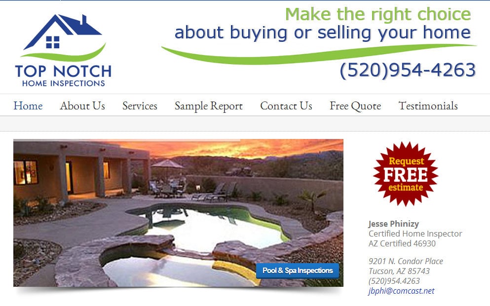 TOP NOTCH HOME INSPECTIONS - Updated July 2025 - 9201 N Condor Pl ...