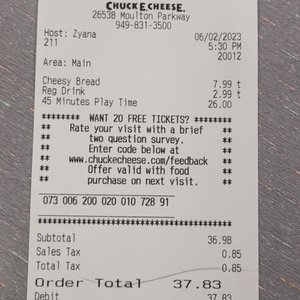 CHUCK E. CHEESE - 86 Photos & 159 Reviews - 26538-H Moulton Pkwy ...