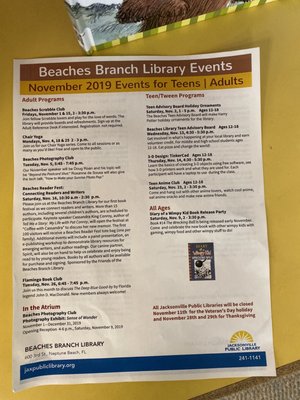 JACKSONVILLE PUBLIC LIBRARY - BEACHES BRANCH - Updated October 2025 ...