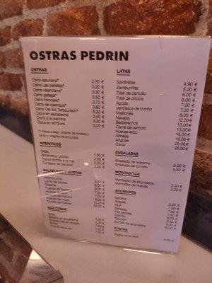 OSTRAS PEDRÍN - Updated October 2024 - Calle del Cardenal Cisneros ...