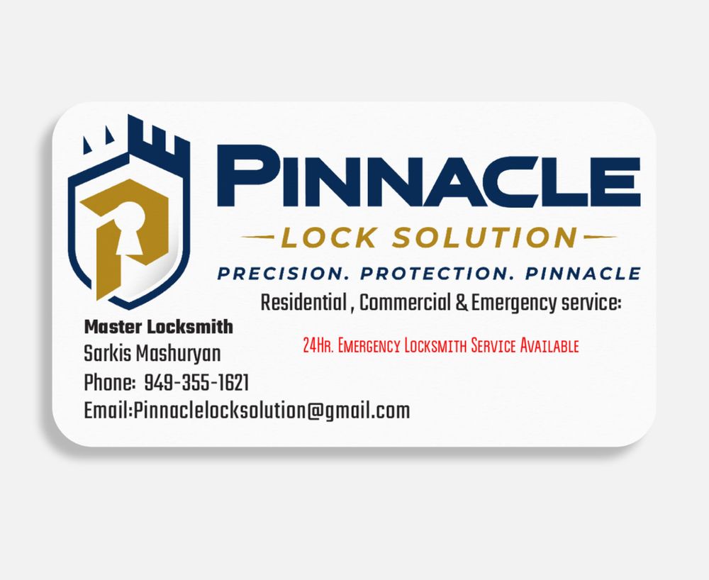 PINNACLE LOCK SOLUTION - Updated March 2025 - Request a Quote - San ...