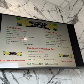 PARADISE BUFFET - Updated August 2024 - 45 Photos & 76 Reviews - 6257 ...