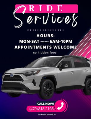 RIDE SERVICES - Updated September 2025 - Dallas, Georgia - Taxis ...