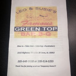 LEO & SUSIE’S FAMOUS GREEN TOP BAR BBQ - Updated June 2025 - 28 Photos ...