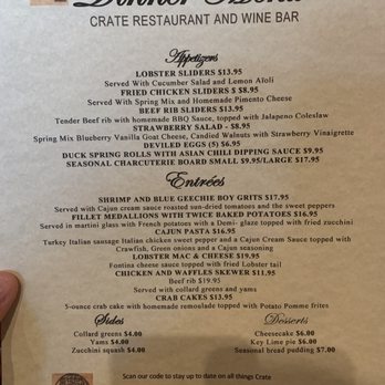 CRATE RESTAURANT & WINE BAR - Updated June 2024 - 31 Photos & 26 ...