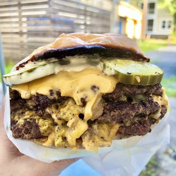 Blackout burger store