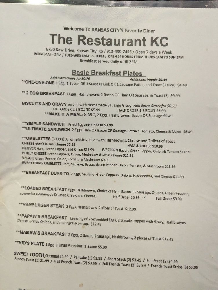 THE RESTAURANT KC - Updated November 2024 - 6720 Kaw Dr, Kansas City ...
