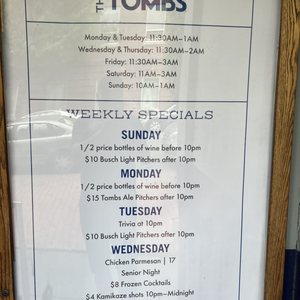 THE TOMBS - 247 Photos & 440 Reviews - 1226 36th St NW, Washington ...