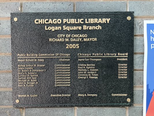 CHICAGO PUBLIC LIBRARY - LOGAN SQUARE BRANCH - Updated November 2025 ...