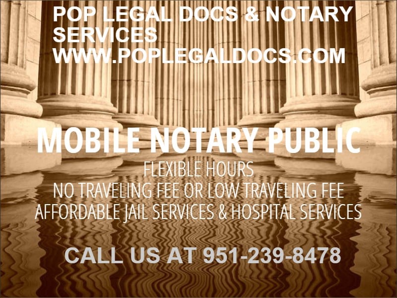 POP LEGAL DOCS & NOTARY SERVICES - Updated October 2024 - 29970 ...