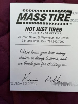 MASS TIRE & AUTO SERVICE, INC. - Updated May 2026 - 34 Photos & 63 ...