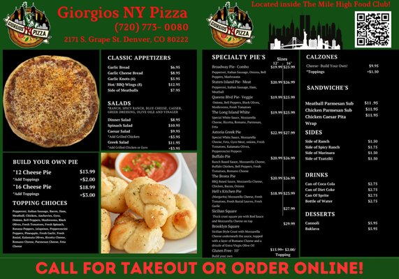 GIORGIOS NY PIZZA - Updated December 2025 - 13 Reviews - 2171 S Grape ...
