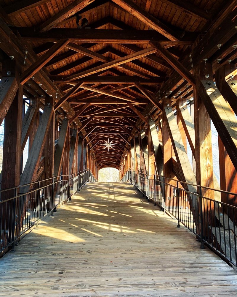 OLD SALEM HERITAGE BRIDGE - 42 Photos - The Strollway, Winston-Salem ...