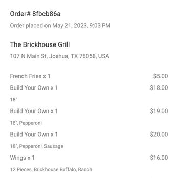 BRICKHOUSE GRILL - Updated December 2025 - 54 Photos & 28 Reviews - 107 N Main St, Joshua, Texas ...