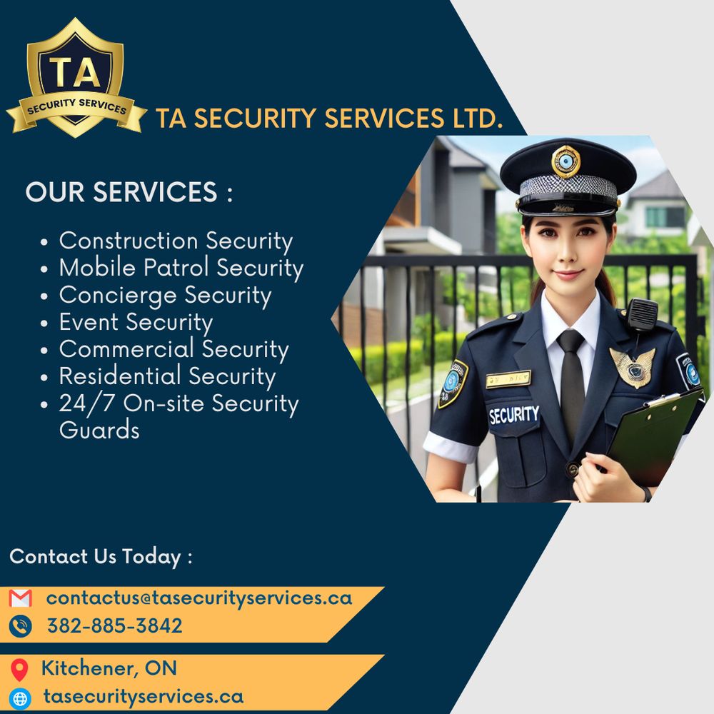 TA SECURITY SERVICES - Updated March 2025 - Request a Quote - 66 Oat Lane, Kitchener, Ontario ...