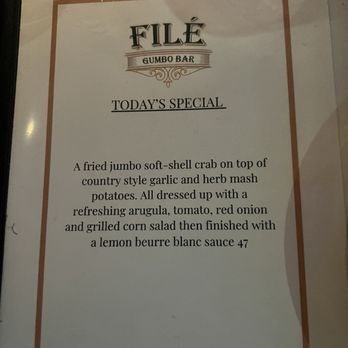 FILÉ GUMBO BAR - Updated October 2024 - 523 Photos & 241 Reviews - 275 ...