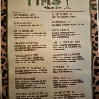 TIM’S CHROME BAR - Updated May 2025 - 207 Photos & 58 Reviews - 4736 ...