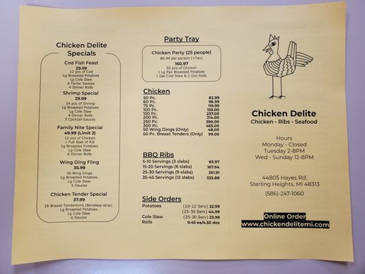 CHICKEN DELITE - 35 Reviews - 44805 Hayes Rd, Sterling Heights, MI ...