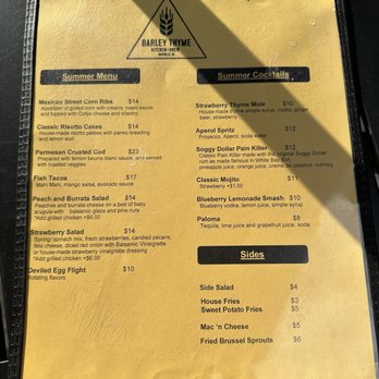 BARLEY THYME KITCHEN PLUS BREW - Updated December 2025 - 37 Photos & 16 ...