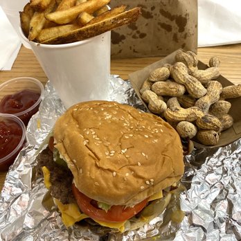 Five Guys Bacon Cheeseburger