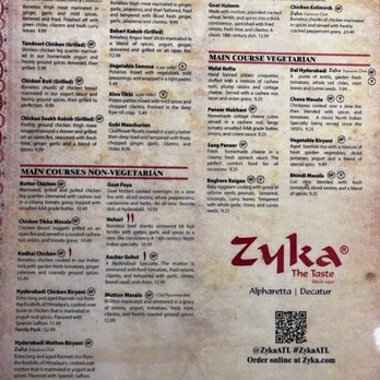 ZYKA: THE TASTE | INDIAN RESTAURANT | DECATUR - Updated May 2025 - 686 ...