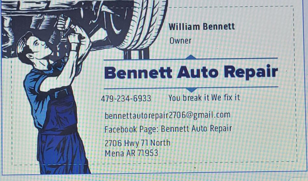BENNETT AUTO REPAIR - Updated April 2024 - 2706 US-71, Mena, Arkansas ...