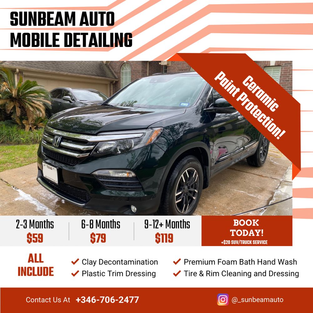SUNBEAM AUTO MOBILE DETAILING - Updated July 2025 - Request a Quote ...