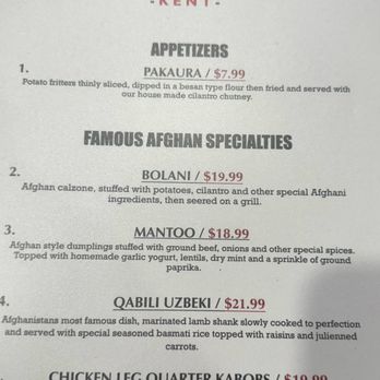 AFGHAN CUISINE - Updated December 2025 - 42 Photos & 31 Reviews - 110 ...