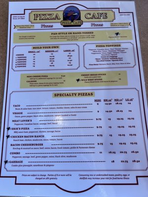 PIZZA CAFE - Updated October 2025 - 11 Photos & 15 Reviews - 303 US Hwy ...