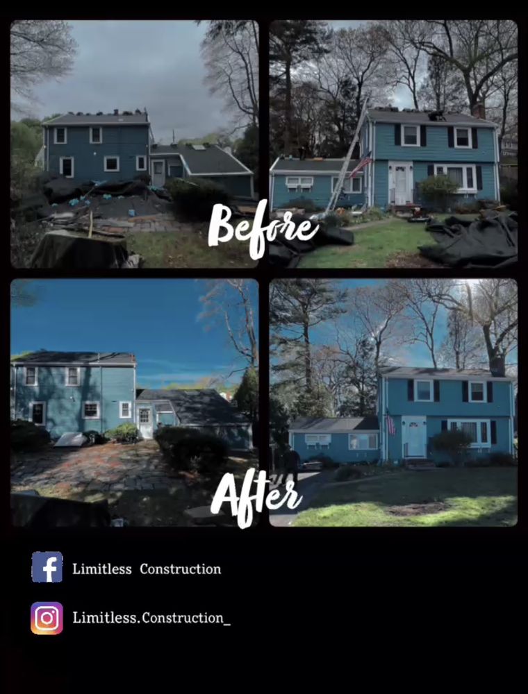 LIMITLESS CONSTRUCTION - Updated June 2024 - 23 Photos - Milford, Massachusetts - Roofing ...