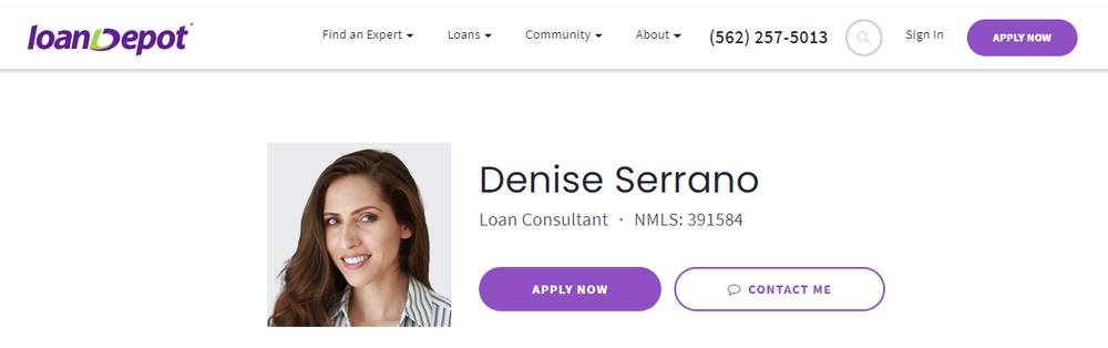 DENISE SERRANO- LOAN DEPOT - Updated August 2025 - 3780 Kilroy Airport Way, Long Beach ...