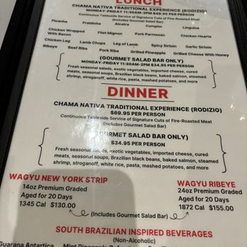 CHAMA NATIVA BRAZILIAN STEAKHOUSE - Updated December 2024 - 301 Photos ...