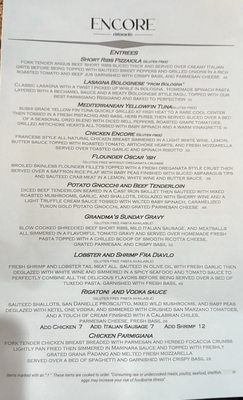 ENCORE RISTORANTE - Updated December 2025 - 50 Photos & 24 Reviews ...