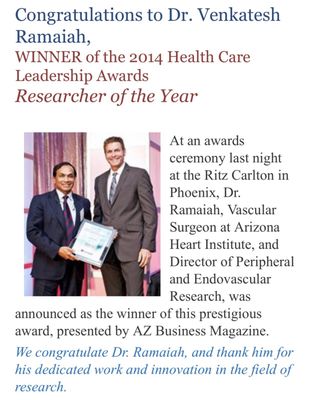 VENKATESH G RAMAIAH, MD, FACS - PULSE CARDIOVASCULAR - Updated October ...