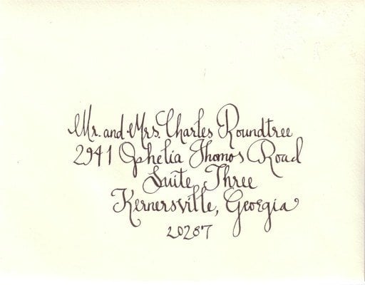 BEAUTIFUL CALLIGRAPHY BY SHERRI J COYLE - Raleigh, North Carolina ...