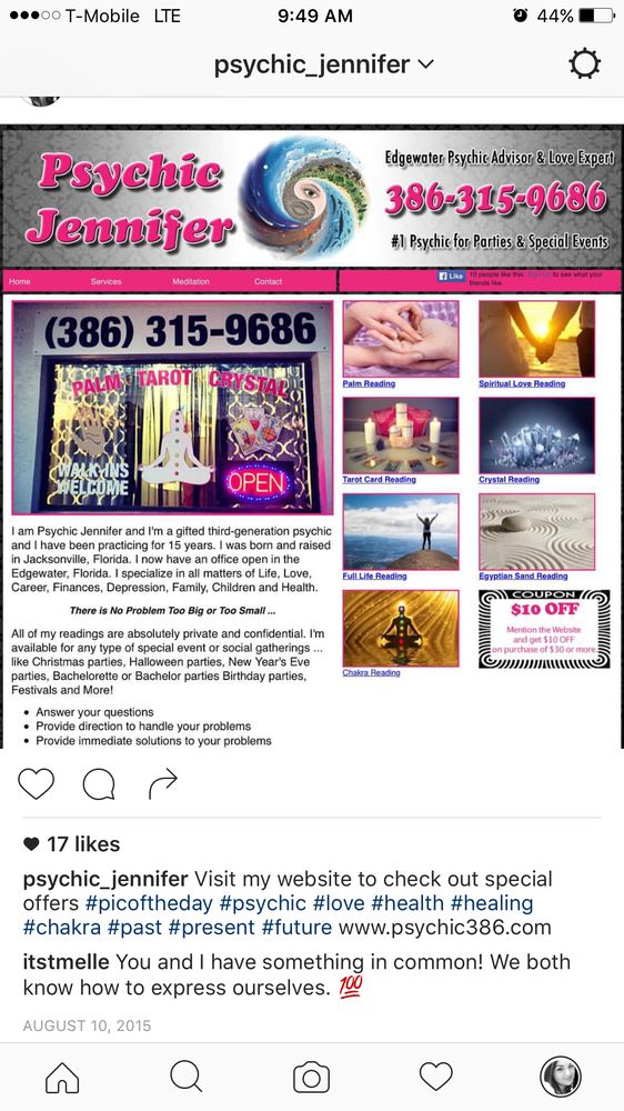 PSYCHIC JENNIFER - Updated August 2025 - 2111 S Ridgewood Ave ...