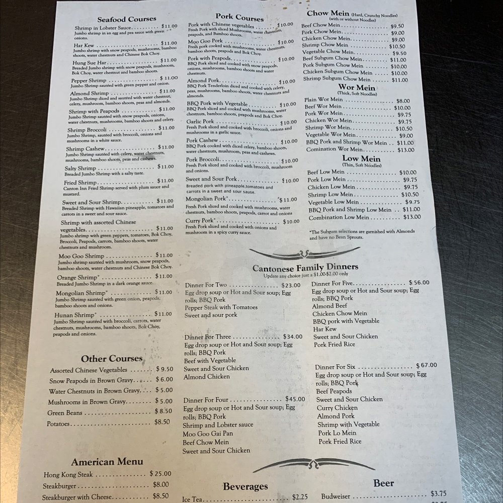 CANTON INN RESTAURANT - Updated October 2025 - 18 Photos & 58 Reviews ...