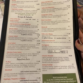 LASAGNA HOUSE III - 1960 - Updated June 2025 - 210 Photos & 326 Reviews ...