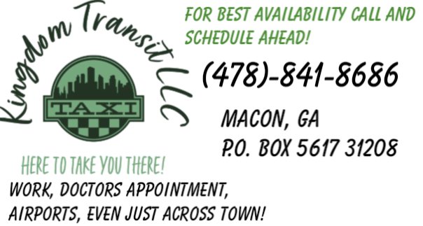 KINGDOM TRANSIT - Updated April 2025 - Macon, Georgia - Airport ...