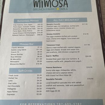 MIMOSA BRUNCH FARM TO TABLE - Updated March 2025 - 131 Photos & 59 ...