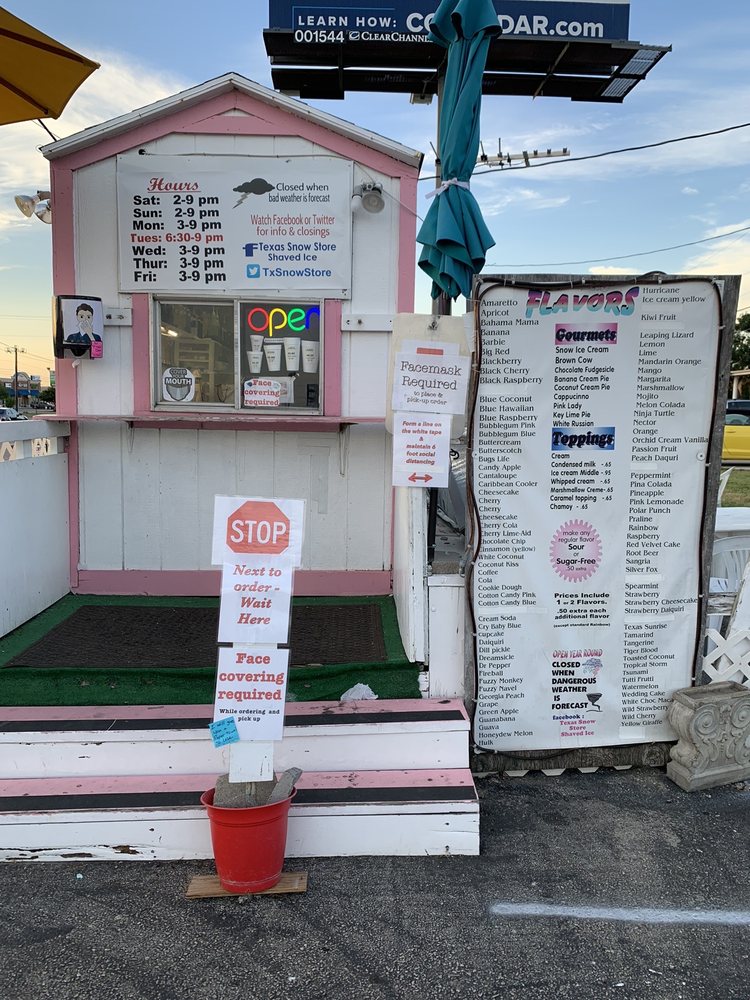 TEXAS SNOW STORE SHAVED ICE - Updated June 2024 - 22 Photos & 20 ...