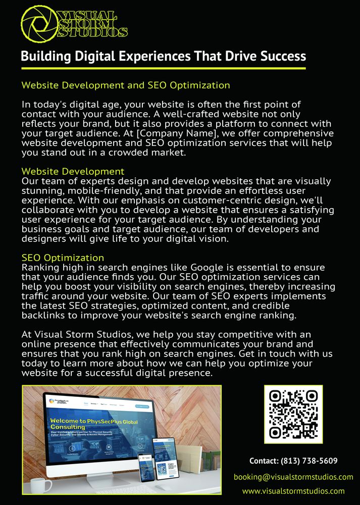 VISUAL STORM STUDIOS - Updated April 2025 - Request Consultation - Tampa, Florida - Web Design ...
