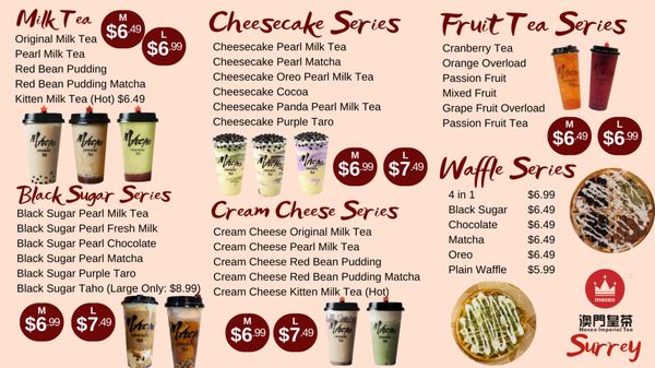 MACAO IMPERIAL TEA - Updated June 2025 - 13444 72 Avenue, Surrey, British Columbia - Bubble Tea ...