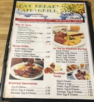 DAYBREAK CAFE & GRILL - 53 Photos & 101 Reviews - 2720 White Settlement ...