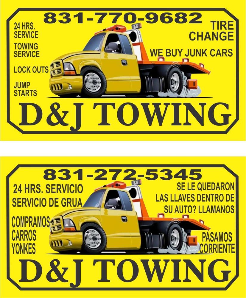 D&J TOWING - Updated October 2025 - Salinas, California - Towing - Phone Number - Yelp