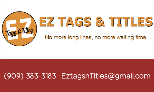 EZ TAGS & TITLES - Updated June 2025 - Request Information - 341 W 2nd ...