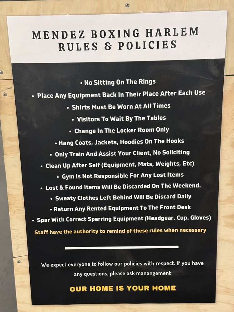 MENDEZ BOXING - Updated September 2025 - 56 W 125th St, New York, New ...