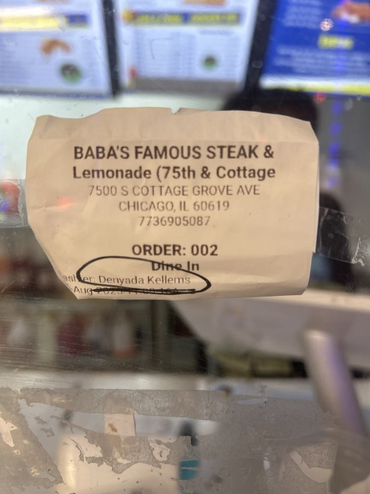 BABA’S FAMOUS STEAK & LEMONADE - Updated May 2026 - 7500 S Cottage ...