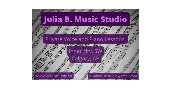 JULIA B MUSIC STUDIO - Updated September 2024 - Calgary, Alberta ...